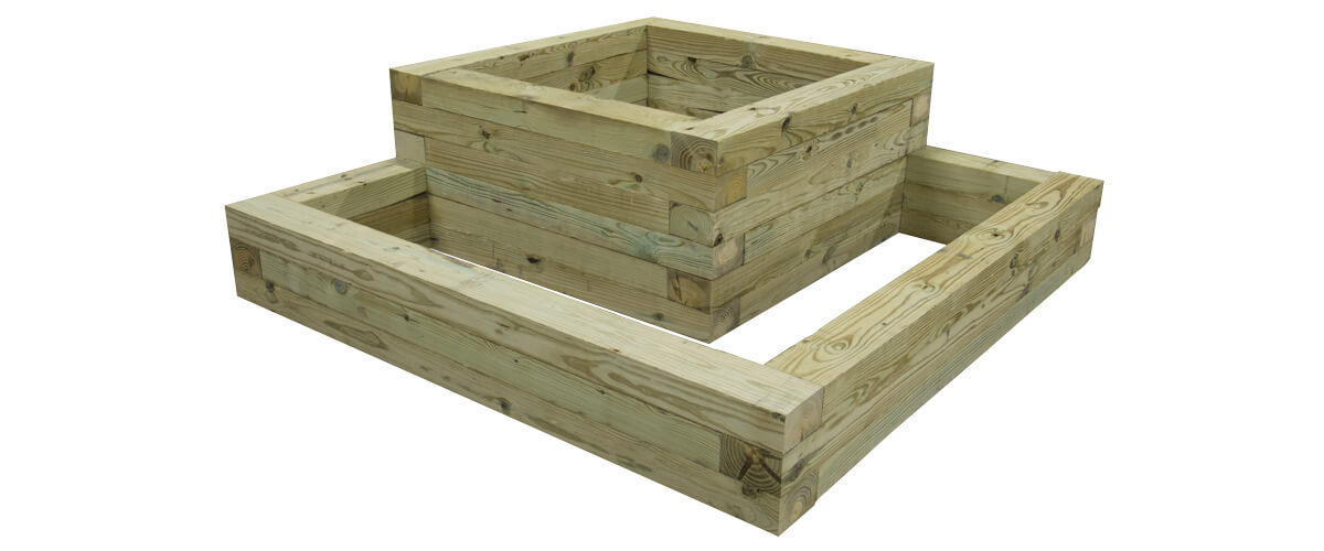 4x6 two tiered planter
